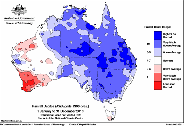 Annual Australian Climate Statement 2010