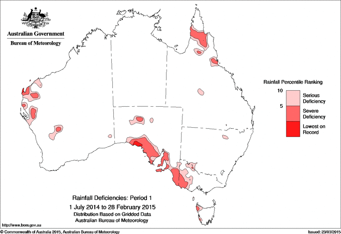 Example Drought period – select map for larger image