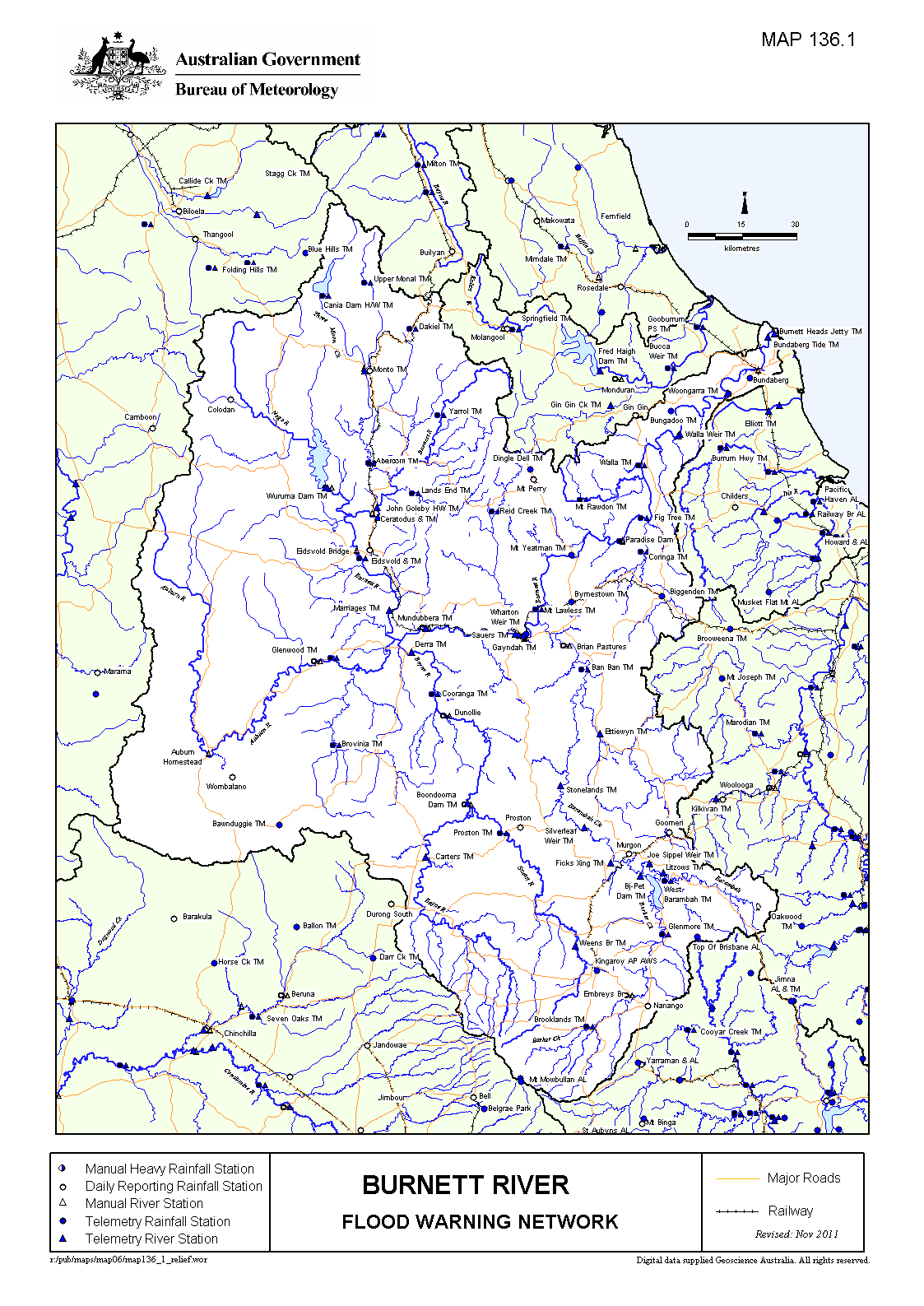 Queensland Burnett Basin map