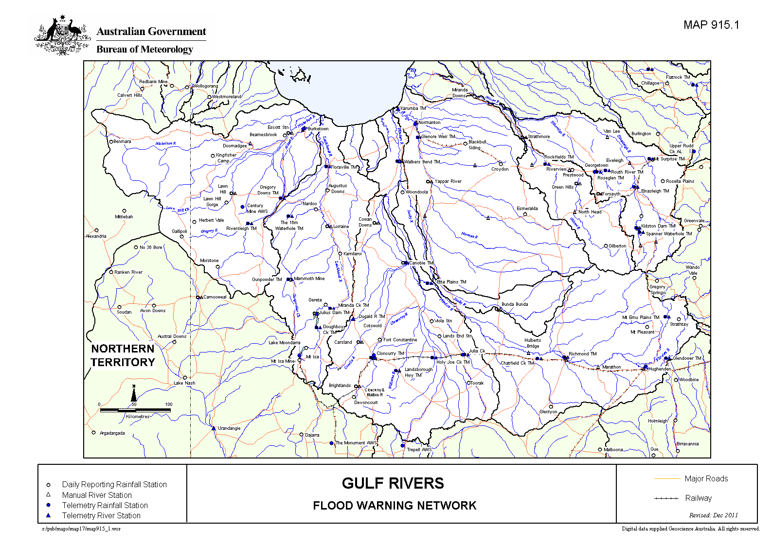 Flinders River Map Flinders Ranges Map Carto Graphics A.B.C. Maps