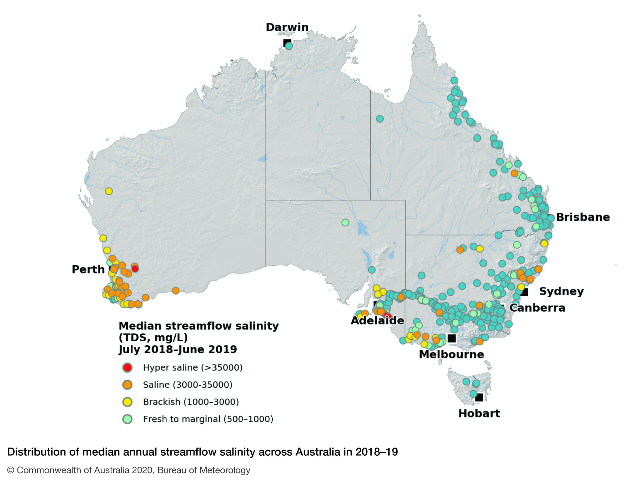 High resolution images: Water in Australia: Water Information: Bureau ...